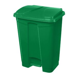 sunsierra green 4 gallon step-on trash can, heavy-duty waste bin, commercial recycle container, durable plastic garbage can for restaurants, garages, hotels, kitchens, office