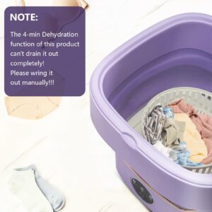 Small Portable Washing Machine, Mini Foldable Washer 4.5L High Capacity with 3 Modes Cleaning for Underwear, Baby Clothes, or Pet Clothes, for Apartment, Travel, Camping, RV, Dorm