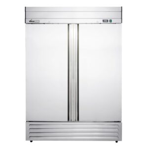 Value Series Commercial Refrigerator - 2-Solid Door Reach-in, Stainless Steel, 54" W (69K-936)