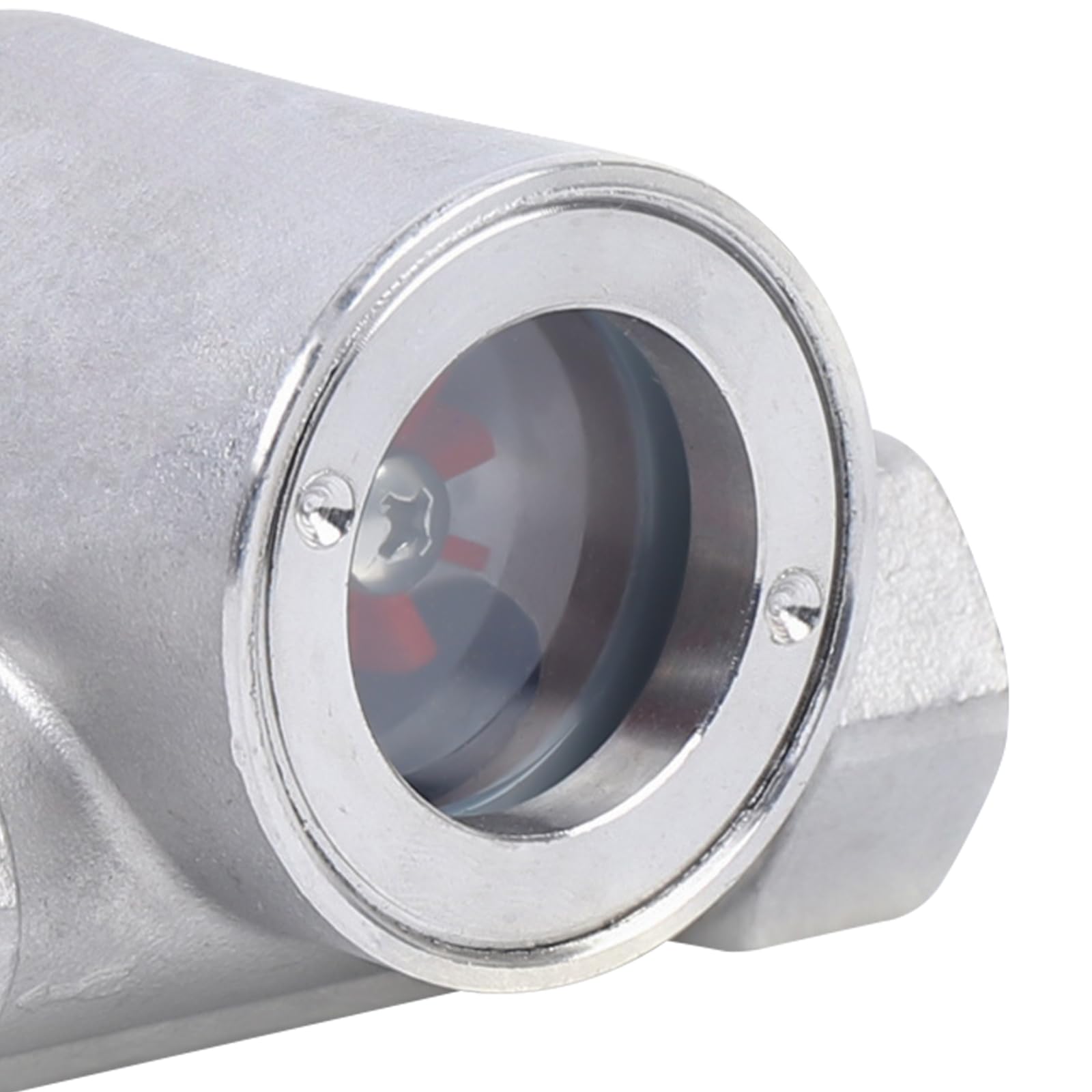 TFCFL 3/4" NPT Stainless Steel 304 Sight Water Flow Indicator with Plastic Impeller 362Psi 2.5MPa, Flowmeters Pipe Accessories