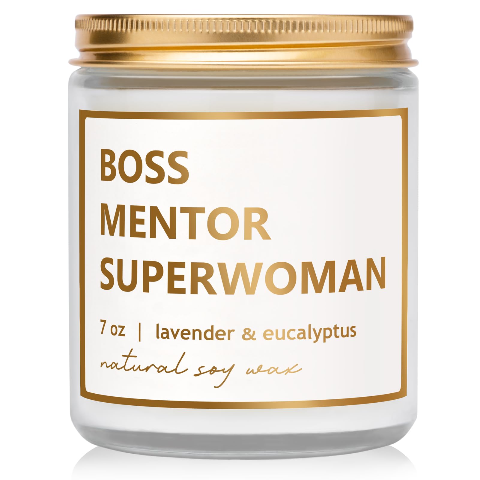 Boss Day Gifts for Women, Best Boss Lady Gifts for Women - Lavender Scented Candle, Boss Retirement Gifts, Christmas Farewell Retirement Gifts for Boss Women