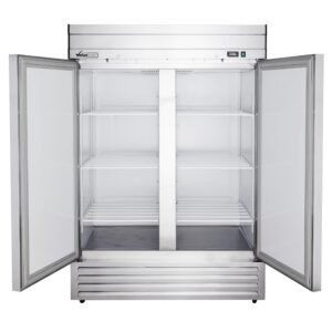 Value Series Commercial Refrigerator - 2-Solid Door Reach-in, Stainless Steel, 54" W (69K-936)