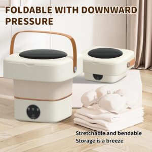 Small Portable Washing Machine, Mini Foldable Washer 4.5L High Capacity with 3 Modes Cleaning for Underwear, Baby Clothes, or Pet Clothes, for Apartment, Travel, Camping, RV, Dorm