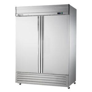 value series commercial refrigerator - 2-solid door reach-in, stainless steel, 54" w (69k-936)