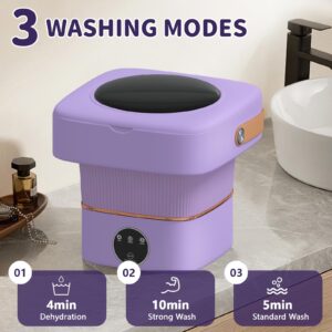 Small Portable Washing Machine, Mini Foldable Washer 4.5L High Capacity with 3 Modes Cleaning for Underwear, Baby Clothes, or Pet Clothes, for Apartment, Travel, Camping, RV, Dorm