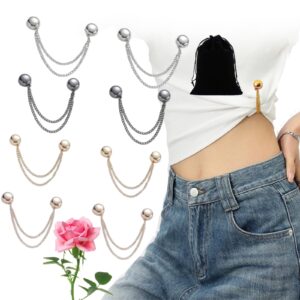 multi-function magnetic clothing clips, propositionly magnetic clothing clips, strongest magnetic strength buttons clips, powerful hijab magnets with chain (8pcs)