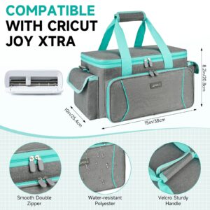 LEFOR·Z Carrying Case Compatible with Cricut Joy Xtra,Protable Travel Storage Bag with Removable Dividers Fits for Cricut Joy Xtra Accessories and Supplies