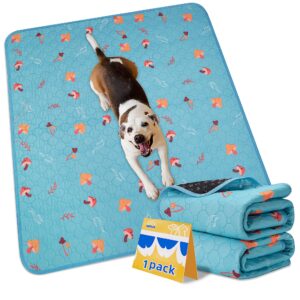 Sunheir Washable Pee Pads for Dogs, Reusable Dog Pads Extra Large Non-Slip Dog Pee Pads, Waterproof & Extra-Absorbent Pet Training Pads for Puppy Playpen, Crate, Whelping Box, Potty Training, 72"x 72"