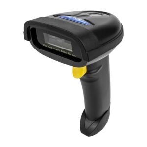 generic handheld wireless barcode scanner, 6.88 x 3.54 x 2.67 in, black