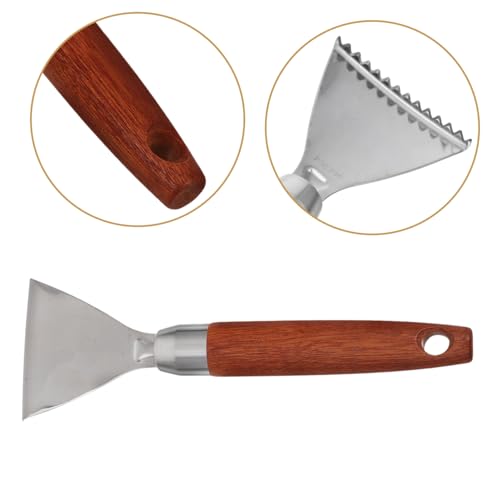 BRIGHTFUFU Fish Scale Tool Tools Oyster Shucker Multi Fish Scale Fish Skinner Fish Tool Fish Cleaner Fish Fish Scaler Oyster Shucking Kit Stainless Steel