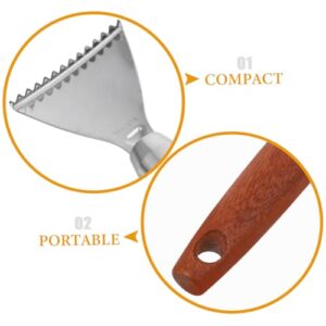 BRIGHTFUFU Fish Scale Tool Tools Oyster Shucker Multi Fish Scale Fish Skinner Fish Tool Fish Cleaner Fish Fish Scaler Oyster Shucking Kit Stainless Steel