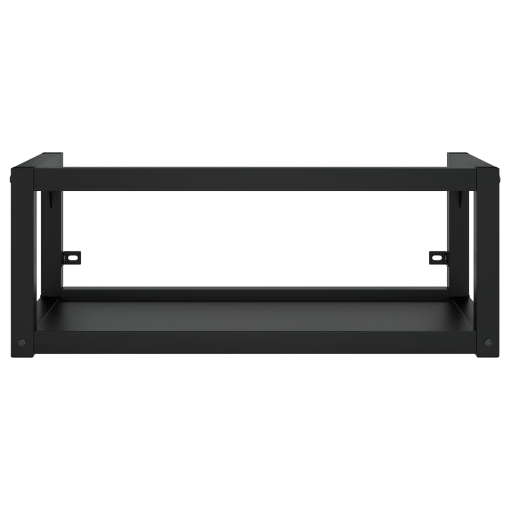 YELWHI Wall-Mounted Bathroom Washbasin Frame Black 31.1" x 15" x 12.2" Iron,WallMounted Bathroom Washbasin Frame: Amplify Storage, Enhance Bathroom Decor Bath Vanities, Bathroom Improvement