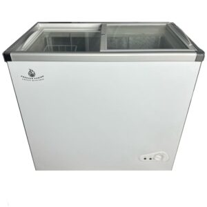 freezer fusion glass top chest freezer (32x19x30)