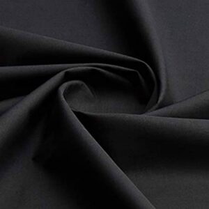 double cotton gauze black fabric 100% cotton 51/52" inches wide crinkled sold by the yard