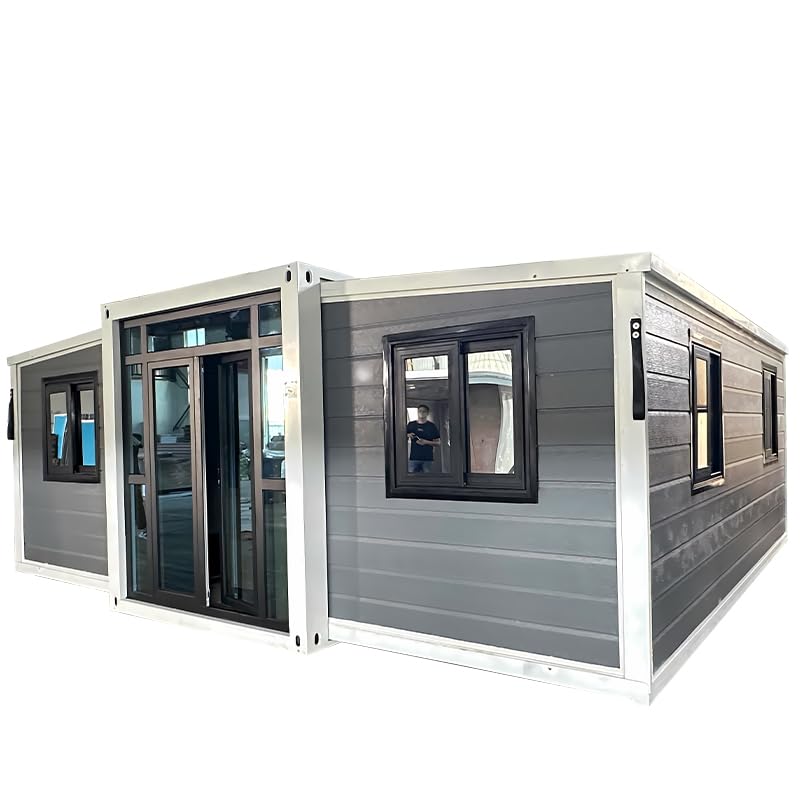 Customizable Foldable Prefab Homes - Expandable Tiny Home for Adults, Portable Mobile House with 1-3 Rooms, Kitchen & Bathroom Toilet - Ideal for Small Families, Storage Sheds & Garden House