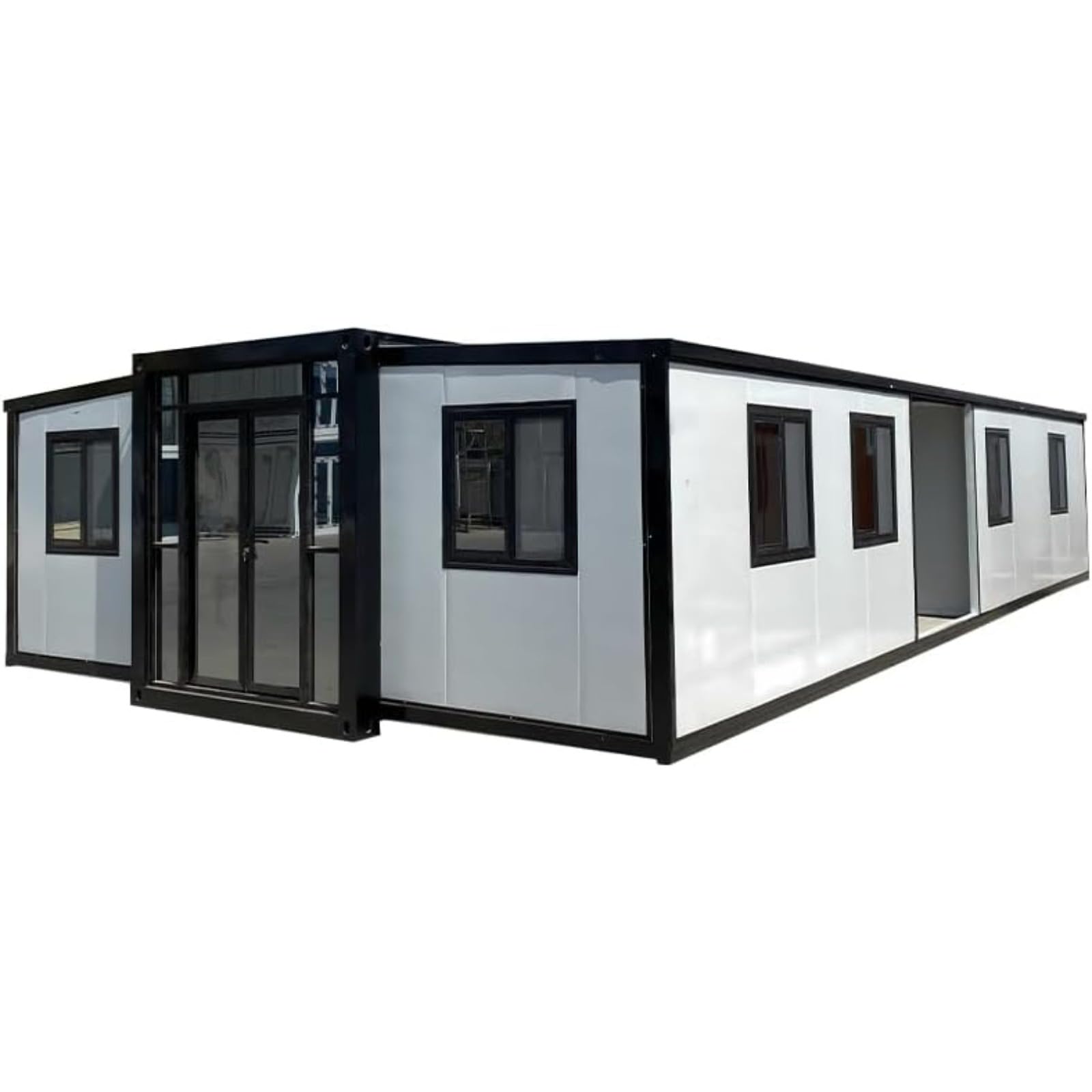 Customizable Folding Prefab House – Expandable Tiny Home for Adults | Portable Mobile Home with 1-3 Rooms, Kitchen & Bathroom | Ideal for Small Families, Storage Sheds & Garden Houses