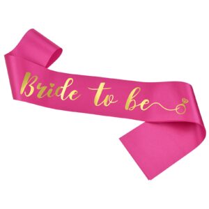 bride to be sash for bridal shower hot pink bachelorette sash for bachelorette party wedding engagement party favors decoration