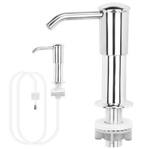 kitchen sink soap dispenser pump, built in soap dispensers, upgraded heightened design, smooth discharge, with 40in extension tube