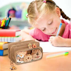 Capybara Pencil Box Student Cartoon Pen Pouch Capybara Cute Pencil Case, Big Capacity Pencil Box With 10 Compartments - Multi-layer Large Capacity Wide Opening Mouth Cute Pencil Case