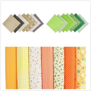 56 Pieces 9.8" x 9.8" Cotton Fabric Fat Quarters Fabric Bundles,Pre-Cut Floral Print Quilting Squares Fabric for DIY Sewing Scrapbooking Crafting Artcraft