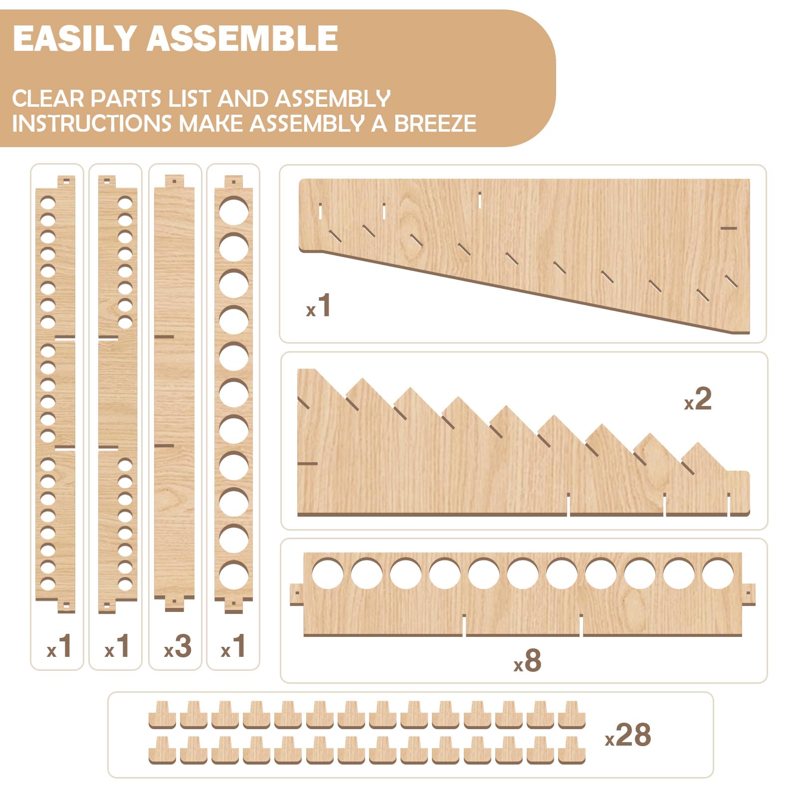 ARFETIGO Extra Large Wooden 9-Tiers 99 Bottles' Capacity Wooden Paint Organizer & Paint Brush Rack for Acrylic OIL Craft Hobby Mini Model Paint Paint Station Painting Organizer for Artists(Vertical)