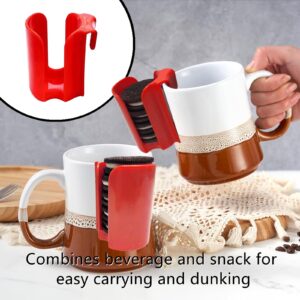 Malijnxin 2 PCS Cookie Holder Creative Cup Cookie Holder Cup Side Cookie Organizer Plaastic Cookie Container Storage for Candies Cookies