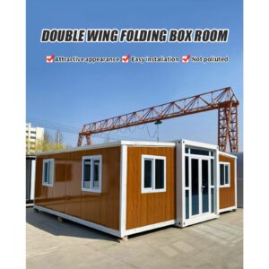 Customizable Foldable Prefab Homes - Expandable Tiny Home for Adults, Portable Mobile House with 1-3 Rooms, Kitchen & Bathroom Toilet - Ideal for Small Families, Storage Sheds & Garden House