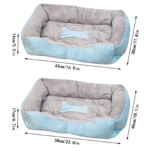 Dog Bed Calming Dog Bed Small Warehouse Clearance Square Cat Beds for Indoor Cats Washable Self Warming Cat Bed for Outside Faux Fur Ultra Soft Anti Anxiety Cat Bed Cat Cuddler Dog Bed