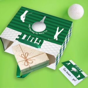 Golf Gift Bag with Tissue Paper Ideal for Golf Themed Gifts, Birthdays, and Special Occasions Reusable Golf Club Gift Wrapping Bag for Men and Kids – Includes Golf Gift Card and Golf Party Favor Bags