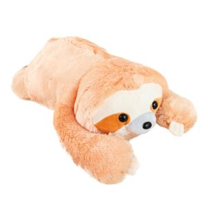 ejk cute sloth plush toy, sloth plush animal pillow, sloth plush pillow, plush doll, birthday, christmas, children's gift, room decoration (50cm=19.6in)