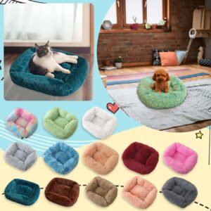 Dog Beds Calming Dog Beds for Small Dogs Buy Again Orders Square Kitten Beds for Indoor Kittens Washable Cat Bed Self Warming Fluffy Soft Anti Anxiety Cat Bed Cat Cuddler Cat Bed