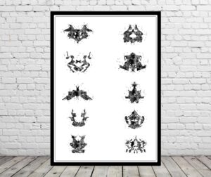 poster of rorschach collection inkblot tests rorschach inkblot test psychological test rorschach technique psychology diagnosis medical mental,267