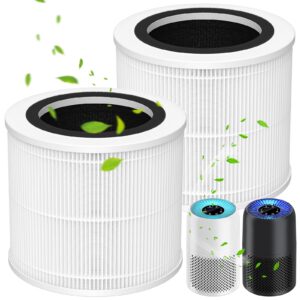 ap100-a/b replacement filter compatible with aromaroom ap100-a / ap100-b pet air purifi-ers, 3-in-1 h13 true hepa and activated carbon filter, perfect fit and long life for ap100-a/b, 2 pack, white