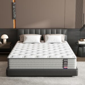 twin size mattress 12 inch colchones twin memory foam mattress twin mattress in a box hybrid mattress medium firm/fireproof grade iii anti pilling/extra lumbar support/pressure relief/certi pur-us