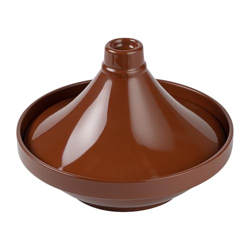 Restaurantware-Terra Tek 26 Ounce Terracotta Tagine Pots, 8 Microwavable Tagine Pots - Glazed Interior, Oven-Ready, Terracotta Serving Pots, Dishwashable, For Cooking And Serving