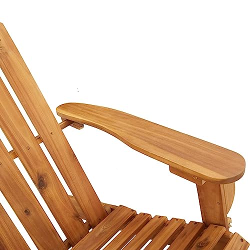 MINERWALL Adirondack Patio Bench 49.6" Solid Wood Acacia,Adirondack Patio Bench: All Weather Wooden Bench for Comfortable Outdoor Relaxation Patio Benches, Outdoor Furniture, Outdoor Benches