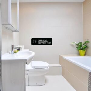 Fire Exit Sign For House, Strong Self-Adhesive Signs For Home, 8” X 3” Premium Durable Acrylic Sign For Door/Wall/Window