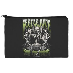 graphics & more beetlejuice group band pencil pen organizer zipper pouch case