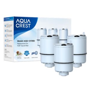 3 pack alkaline filter replacement for all pur®, pur®plus faucet filtration systems, pur® rf-9999® faucet water filter, nsf certified, aqua crest