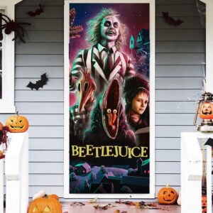 halloween door cover horror birthday party decoration banner halloween door decorations halloween photo background for halloween front door decor indoor outdoor