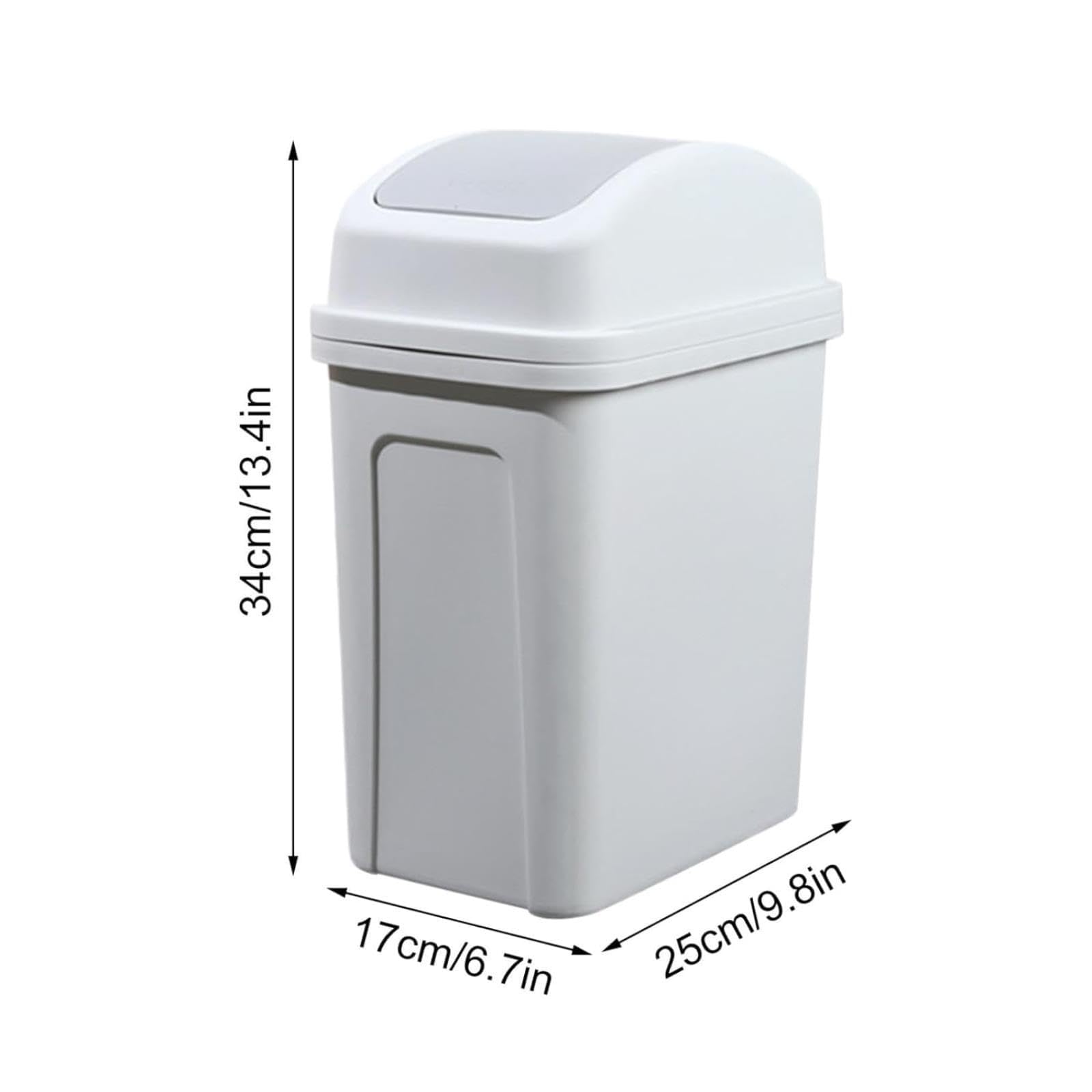 JOYO ​Kitchen Trash Can Plastic Trash Cans with Swing Lid Garbage Can 2024 Upgraded Plastic Swing Top Garbage Bin for Kitchen Office Toilets Indoor Trash Bin with Lid (1, Pink)