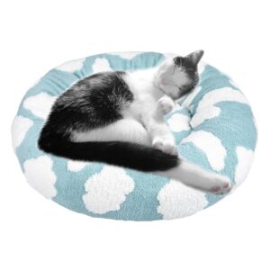 whiskers & friends cat bed, cat beds for indoor cats washable, small dog bed calming pet bed, cat beds & furniture, large cat bed, kitty kitten bed