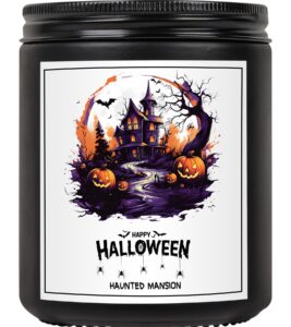 halloween decorations, halloween candles gifts, haunted mansion halloween decor, pumpkin spice candles, happy halloween decorations indoor for family parties friends.