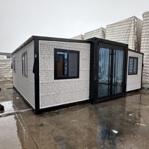 20ft portable prefabricated tiny house, customizable expandable mobile folding house, modular prefabricated container house suitable for hotel, stall, office, guard house, shop, villa, warehouse, etc.