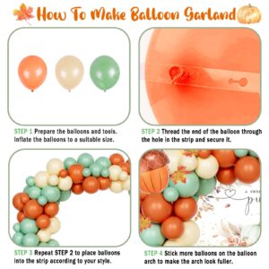 Hombae Little Pumpkin Baby Shower Decorations, Thanksgiving Fall Themed Baby Shower Decorations, A Sweet Little Pumpkin is On The Way Backdrop Banner Balloon Tablecloth Cake Cupcake Topper 169PCs