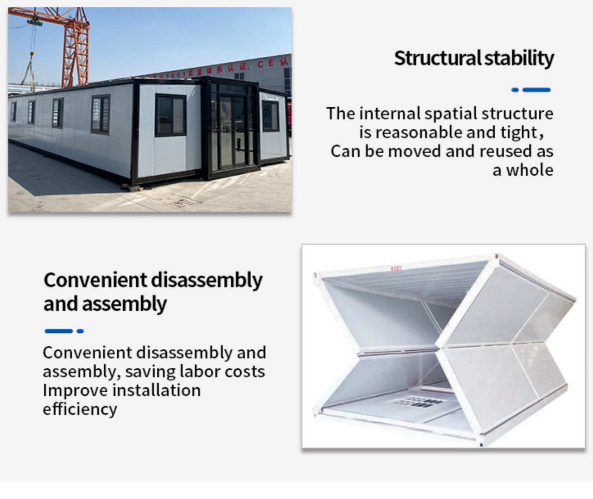 40ft Portable Customizable Tiny House, Customizable Expandable Mobile Folding Design | Modular Prefabricated Container Houses for Hotels, Offices, Booths, Shops, Gardens, Villas, etc.