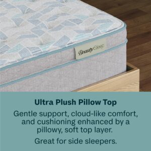 Beauty Sleep DreamRest Ultra Plush Pillow Top 14.25" Twin XL Mattress, Pocketed Coils, Cooling, Breathable, and Pressure Relieving - 100 Night Trial, CertiPUR-US Certified and 10 Year Limited Warranty