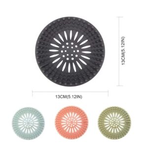 Kisskin Hair Catcher and Drain Protector for Sink, Bath Tub, Shower, Laundry & Kitchen Thermo Plastic for Longer Life 5 Pack Easy to Use Great Colors