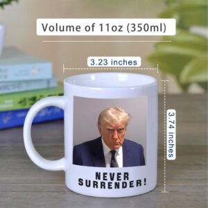 T Legend Trump Vance 2024 Coffee Mug, Trump Assassination Attempt Mug, MAGA Election Day Cup Trump Fight Never Surrender Novelty Coffee Cup 11oz,Donald Trump Merchandise (Trump Vance)