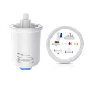 waterdrop wd-xt small water pressure tank, ro pressure tank for all wd-x-series reverse osmosis system to connect the refrigerator, mini ro water tank fits 𝟯/𝟴" water tubing, wd-x8/x12/x16, bpa free